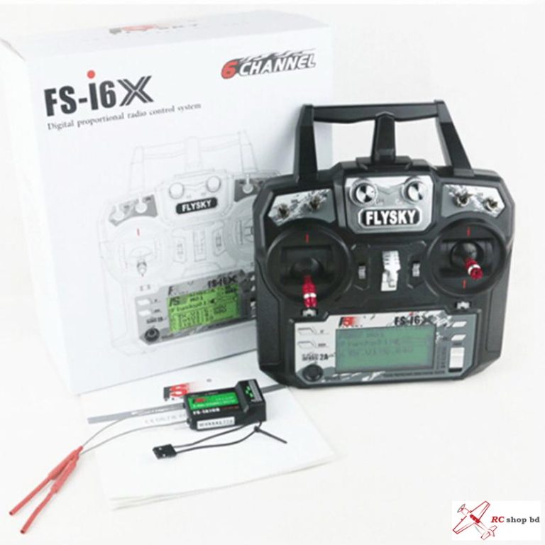 Flysky FS-i6X 2.4GHz 6CH Transmitter With IA10B 10CH Receiver - RC shop bd