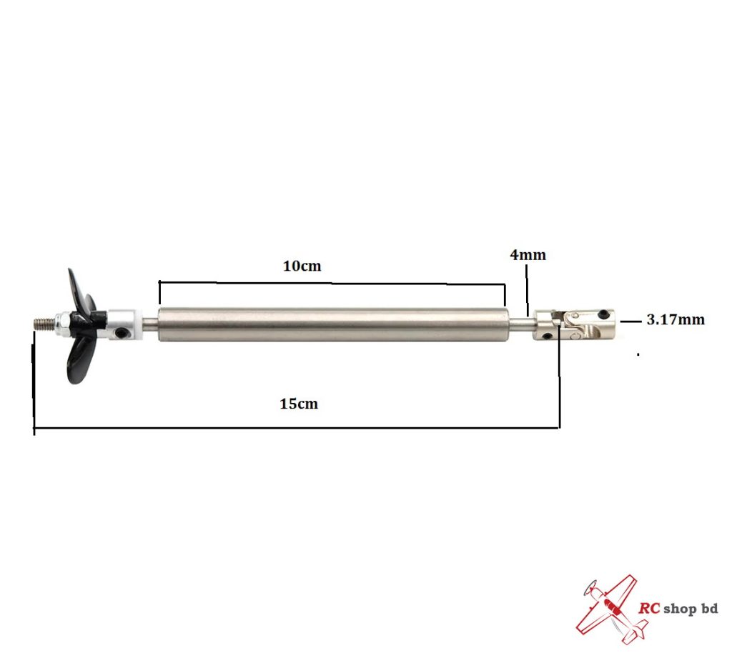 RC Boat Drive Shaft with Propeller and Carden Joint - RC shop bd
