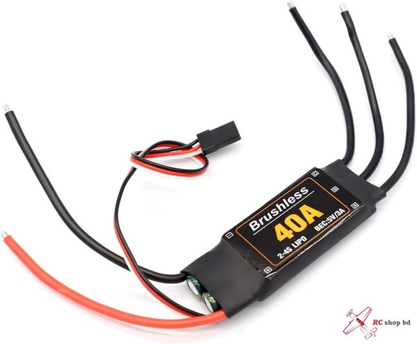 40A Brushless ESC 2-4S With 5V 3A UBEC For RC FPV Drone - RC shop bd